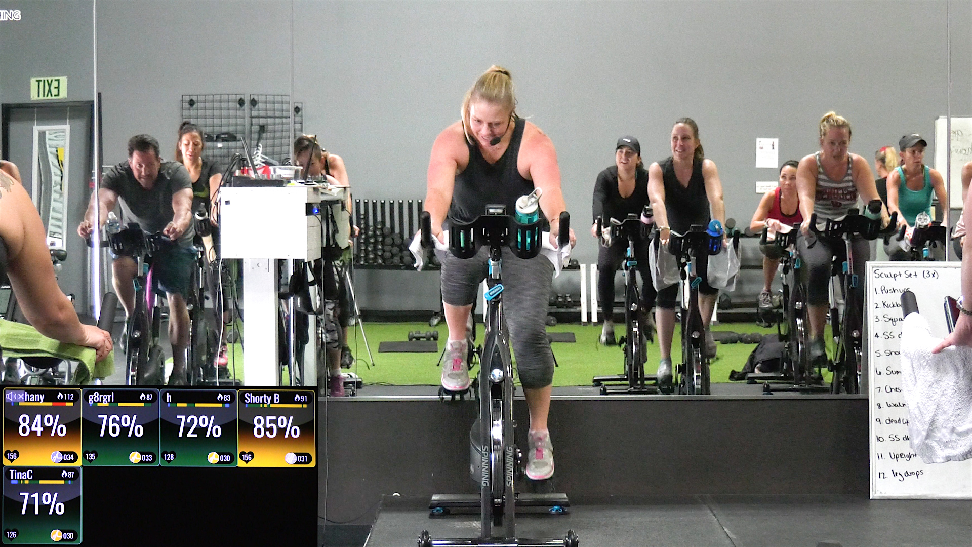 High-Intensity Cycle and Sculpt Class: Energy Like Elli!!