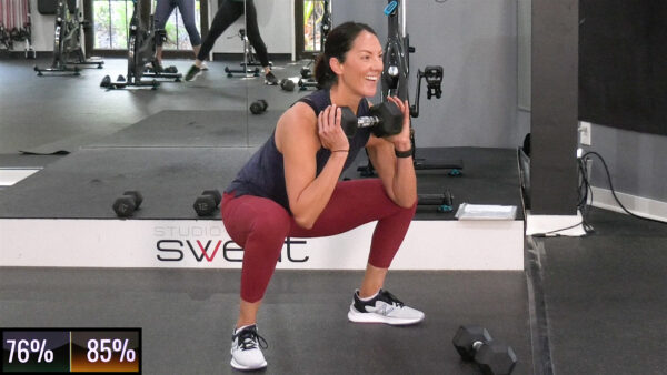 Heavy Dumbbells Leg Day Workout Online | Studio SWEAT onDemand