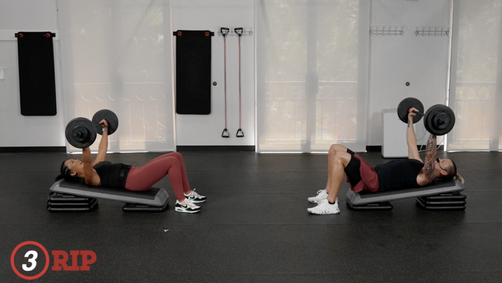 30 Min Legs, Chest, Core & More (Rip V36) | Studio SWEAT onDemand