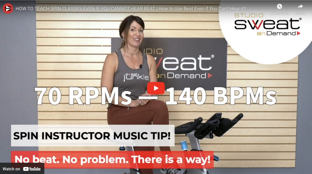 HOW TO TEACH SPIN CLASSES EVEN IF YOU CANNOT HEAR BEAT